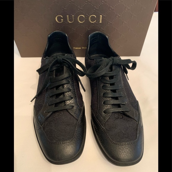 Gucci | Shoes | Authentic Gucci Georgia Sneaker Black | Poshmark